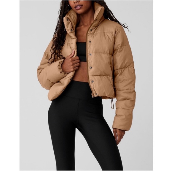 ALO Yoga | Jackets & Coats | Alo Gold Rush Puffer Jacket In Toasted ...